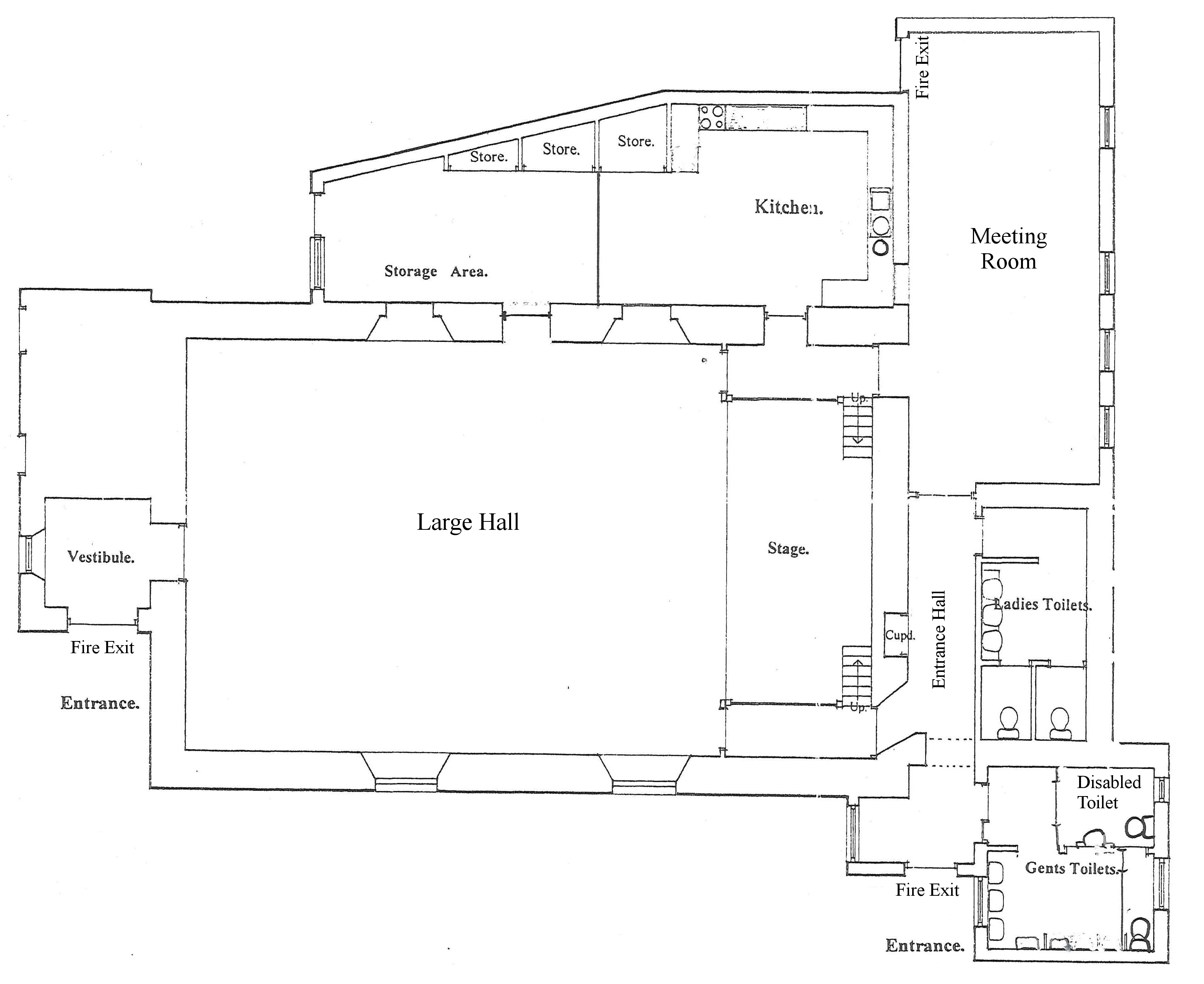 Floorplan | Ceres Memorial Hall